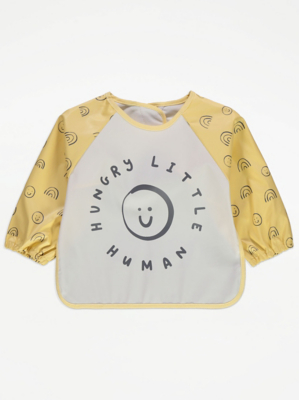 Smiley Face Hungry Little Human Coverall Bib | Baby | George at ASDA