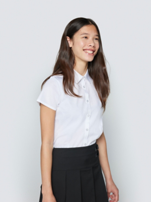 Senior Girls White Short Sleeve School Blouse 2 Pack | School | George ...