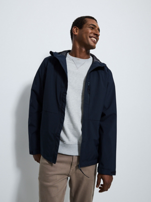 Navy Lightweight Hooded Jacket | Men | George at ASDA