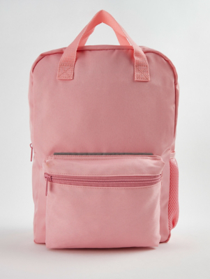 Pink Front Zip Pocket Backpack | Kids | George at ASDA