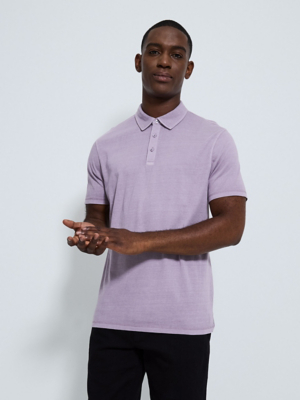 Lilac Washed Polo Top | Men | George at ASDA
