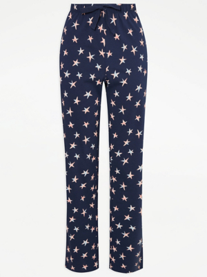 Navy Star Pyjama Bottoms | Lingerie | George at ASDA