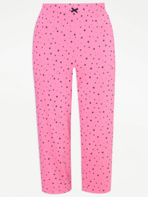 Pink Star Cropped Pyjama Bottoms | Lingerie | George at ASDA