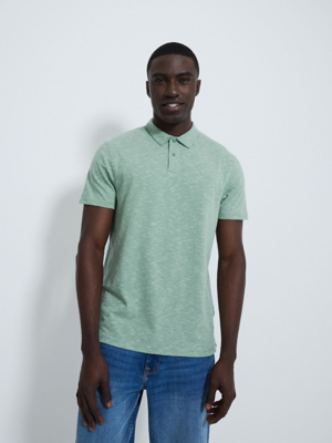 Sage Green Polo Top | Men | George at ASDA