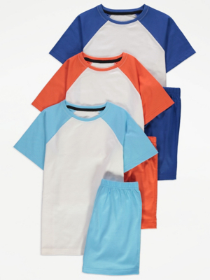 Bluey Faces Short Pyjamas 3 Pack | Kids | George at ASDA