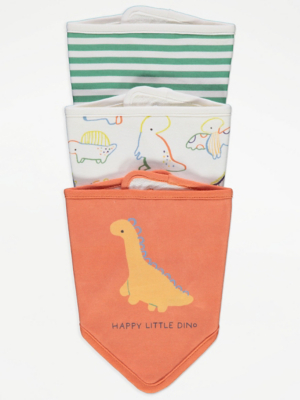 Dinosaur Dribble Bibs 3 Pack | Baby | George at ASDA