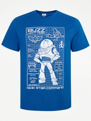 Disney Toy Story Buzz Lightyear Blue Graphic T Shirt Men George At Asda 5853