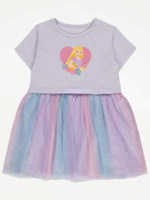 Disney Princess Tangled Short Sleeve Tutu Dress | Kids | George at ASDA