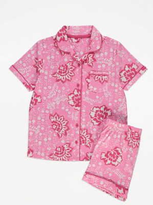 Pink Polka Dot Bunny Face Fleece Pyjamas | Kids | George at ASDA