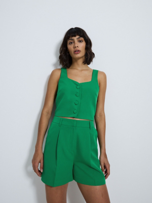 Green Cropped Waistcoat | Women | George at ASDA