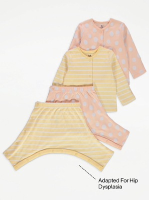 Easy On Adaptive Hip Dysplasia Spotty Stripe Pyjamas 2 Pack | Baby ...