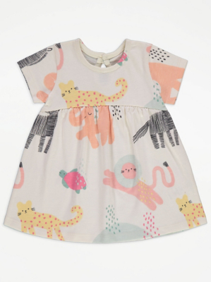 Cream Cute Animal Dress | Baby | George at ASDA