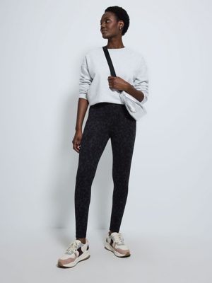Grey Animal Print Control Ponte Shaping Leggings | Women | George at ASDA