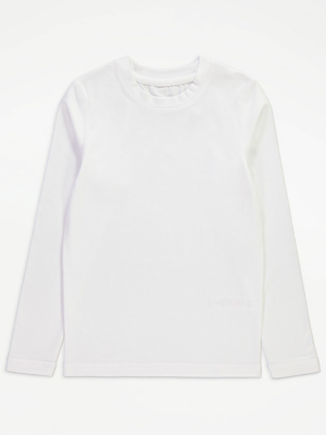 White Long Sleeve Base Layer Top | Kids | George at ASDA