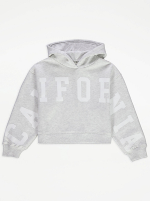 Light Grey California Slouchy Hoodie | Kids | George at ASDA