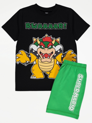 Super Mario Bowser Rwaaaar! Short Pyjamas | Kids | George at ASDA