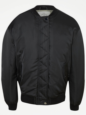Black Quilted Bomber Jacket | Kids | George at ASDA