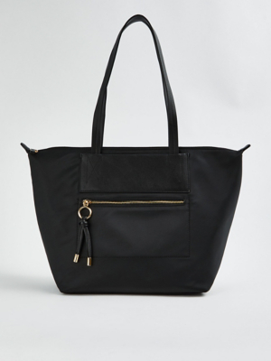 Black Pocket Shopper Bag | Women | George at ASDA