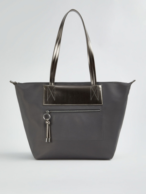 Grey Pocket Shopper Bag | Women | George at ASDA
