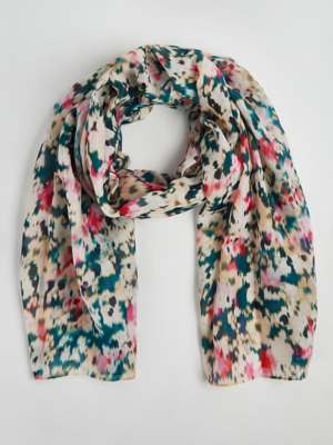 Blurred Floral Lightweight Scarf | Women | George at ASDA