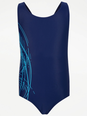 Girls Printed School Swimsuit | School | George at ASDA