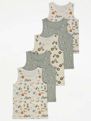 Farm Animal Vests 5 Pack | Kids | George at ASDA