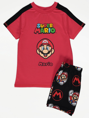 Super Mario Character Logo Short Pyjamas | Kids | George at ASDA