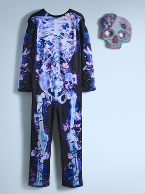 Floral Skeleton Halloween Fancy Dress Costume | Kids | George at ASDA