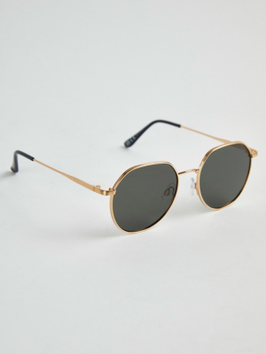 Gold Round Sunglasses | Men | George at ASDA