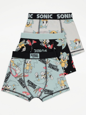 Sonic The Hedgehog Trunks 3 Pack | Kids | George at ASDA