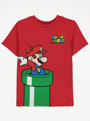 Super Mario Red Character T-Shirt | Kids | George at ASDA