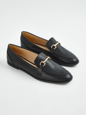 Black Chain Front Slim Loafers | Women | George at ASDA