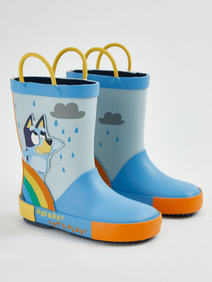 Bluey Rain Cloud Pull On Wellington Boots | Kids | George at ASDA