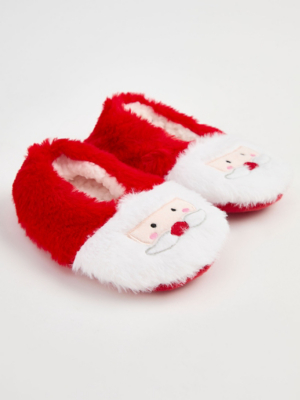 Christmas Santa Faux Fur Slipper Socks | Kids | George at ASDA