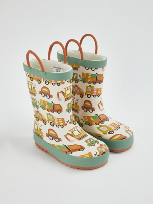 Vehicle Fleece Lined Wellington Boots | Kids | George at ASDA
