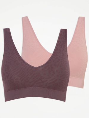 Soft Comfort Seam Free Bras 2 Pack | Lingerie | George at ASDA