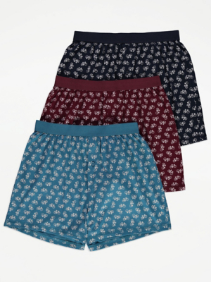 Bicycle Loose Fit Boxers 3 Pack | Men | George at ASDA