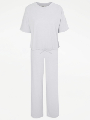 Grey Waffle Short Sleeve Pyjamas | Lingerie | George at ASDA