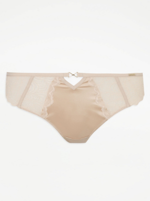 Entice Ivory Smooth Wave Lace Thong | Lingerie | George at ASDA