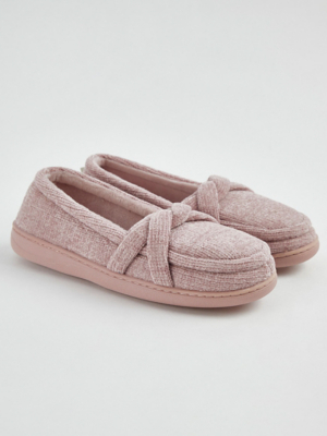 Twist Front Full Back Moccasin Slippers | Lingerie | George at ASDA