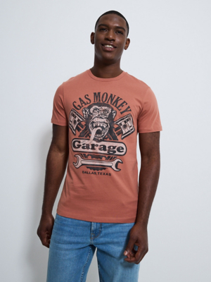 Rust Gas Monkey Garage T-Shirt | Men | George at ASDA