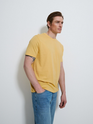 Bright Yellow Crew Neck T-Shirt | Men | George at ASDA