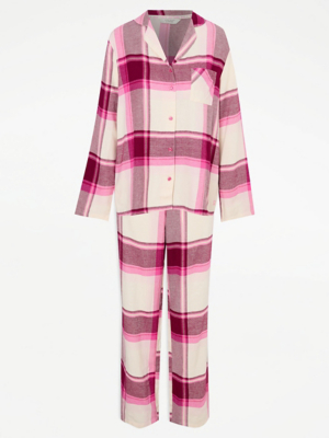 Tickled Pink Checked Long Sleeve Shirt Pyjamas | Lingerie | George at ASDA