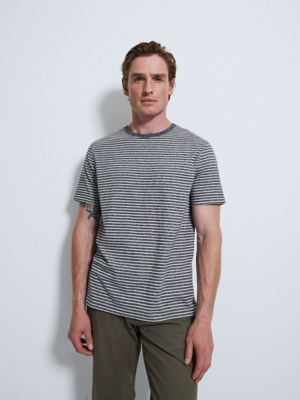 Grey Marl Striped T-Shirt | Men | George at ASDA
