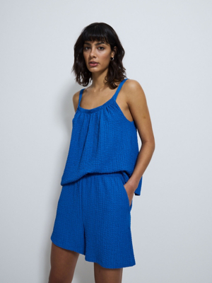 Blue Bubble Texture Shorts | Women | George at ASDA