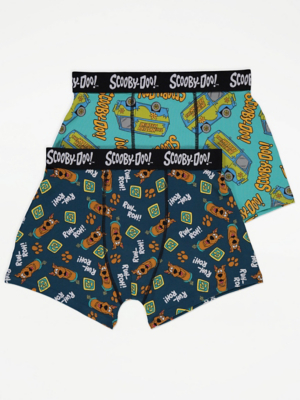 Scooby-Doo! Slogan Print Trunks 2 Pack | Men | George at ASDA