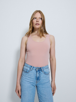 Dusty Pink Fitted Vest | Women | George at ASDA