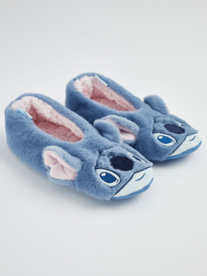 Disney Lilo and Stitch Blue Faux Fur Slipper Socks | Lingerie | George ...