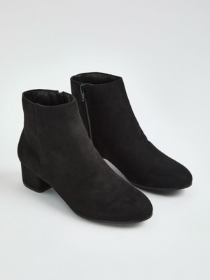 Black Block Heel Ankle Boots | Women | George at ASDA