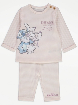 Disney Lilo and Stitch Ohana Ribbed Top and Leggings Outfit | Baby ...
